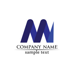 Letter m icons such logos Royalty Free Vector Image