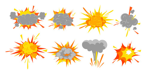 Sprite sheet cracker explosion effect Royalty Free Vector