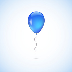Blue balloon icon isolated on white background Vector Image