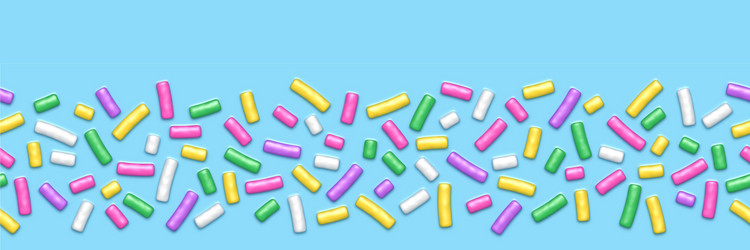 Seamless pattern with many decorative sprinkles Vector Image