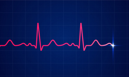 Heart pulse graphic Royalty Free Vector Image - VectorStock