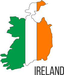 Ireland country code icon iso domain Royalty Free Vector