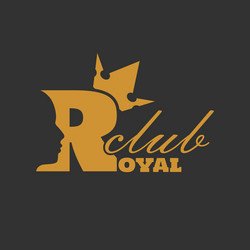 Gold king text with decorative golden crown Vector Image