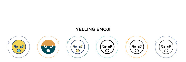 Yelling Emoji Vector Images (over 170)