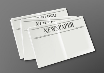 Blank Open Newspaper