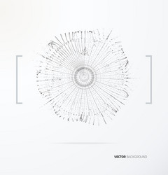 Hand-drawn hares background design vintage Vector Image