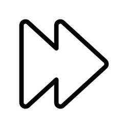 Forward next icon Royalty Free Vector Image - VectorStock