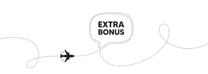 Extra bonus offer symbol special gift promo sign Vector Image