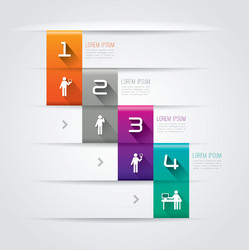 Four parts design template Royalty Free Vector Image