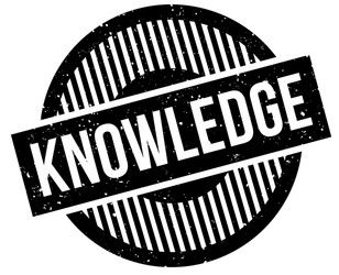 Knowledge rubber stamp Royalty Free Vector Image