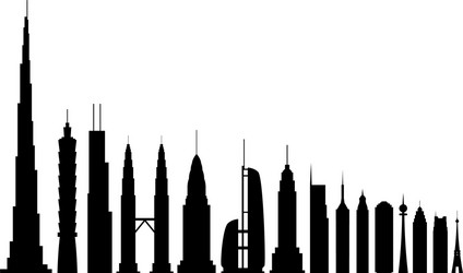 Skyscraper Skyscrapers Black Vector Images (over 17,000)