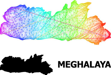 Meghalaya Map Vector Images (over 290)
