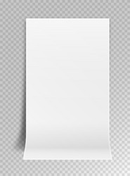 Realistic white sticker Royalty Free Vector Image
