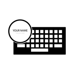 Keyboard logo Royalty Free Vector Image - VectorStock
