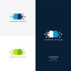 Think fast logo template design brain speed fast Vector Image