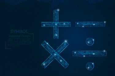 Abstract isolated blue image of a math signs Vector Image