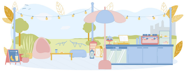 Seashore landscape cartoon Royalty Free Vector Image