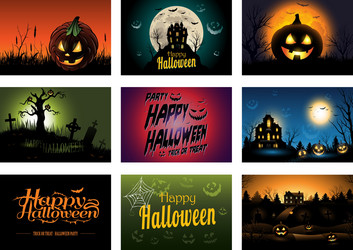 Horror eyeballs slimy monster creepy logo Vector Image