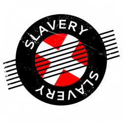 Slavery rubber stamp Royalty Free Vector Image