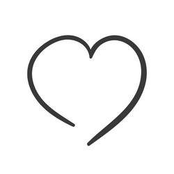 Black heart shape Royalty Free Vector Image - VectorStock