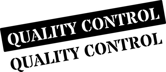 Quality control rubber stamp Royalty Free Vector Image