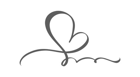 Love two hearts logo in sign of infinity Vector Image