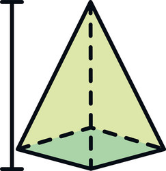Geometry pyramid math Royalty Free Vector Image
