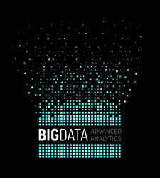Big data sorting machine learning algorithm Vector Image