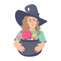 Witch talking Royalty Free Vector Image - VectorStock