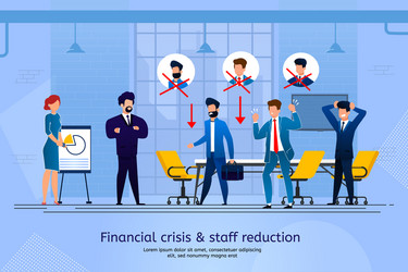 Layoff staff reduction and dismissal concept Vector Image