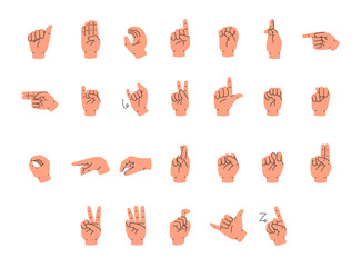 American Sign Language Alphabet Vector Images (over 470)