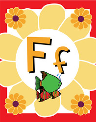 Letter F Flash Cards Vector Images (over 170)