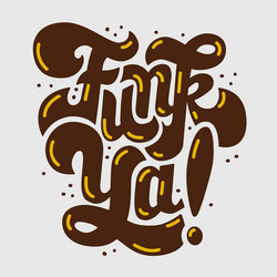 Funk music lettering type design image Royalty Free Vector