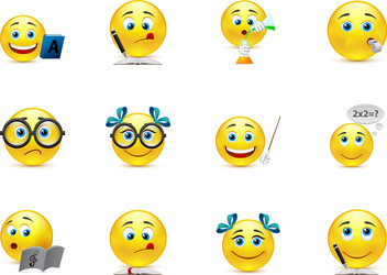 Smiley Emoticons Kids Vector Images (over 2,600)