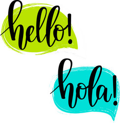 Hecho con amor made with love spanish lettering Vector Image