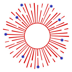 Simple Cartoon Fireworks Vector Images (over 1,000)
