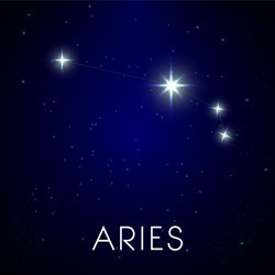 Constellation stars zodiac signs in space Vector Image