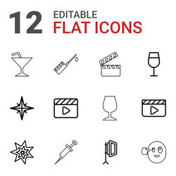Shot icons Royalty Free Vector Image - VectorStock