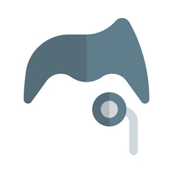 Man with a single lens spectacle isolated on a Vector Image