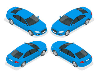 Business sedan vehicle car template Royalty Free Vector