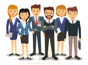 Business team set Royalty Free Vector Image - VectorStock