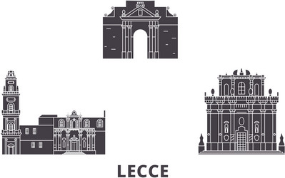 Italy lecce lecce cathedral travel landmark Vector Image