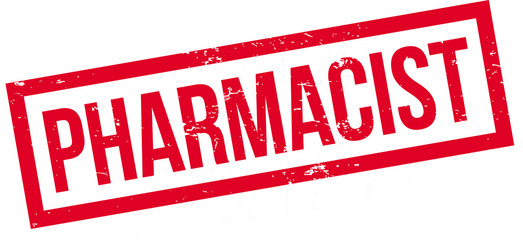 Pharmacist rubber stamp Royalty Free Vector Image