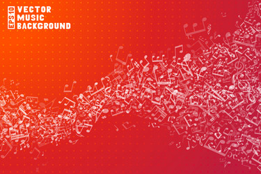 Red and blue music background Royalty Free Vector Image
