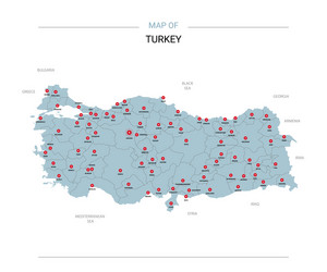 Turkey Map Infographic Vector Images (over 350)