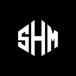 Shm logo letter design Royalty Free Vector Image