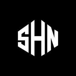 Shn logo letter design Royalty Free Vector Image