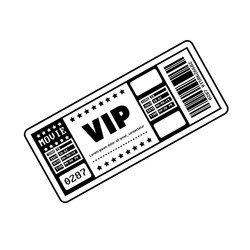 Vip ticket entrance icon Royalty Free Vector Image