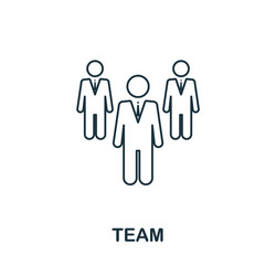 Team icon simple element from audit collection Vector Image