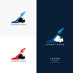 Fast forward express logo designs modern Vector Image
